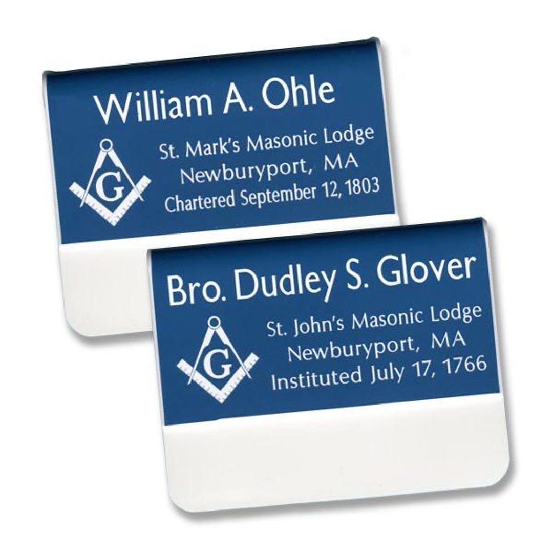 Masonic Pocket Name Badges - Etsy
