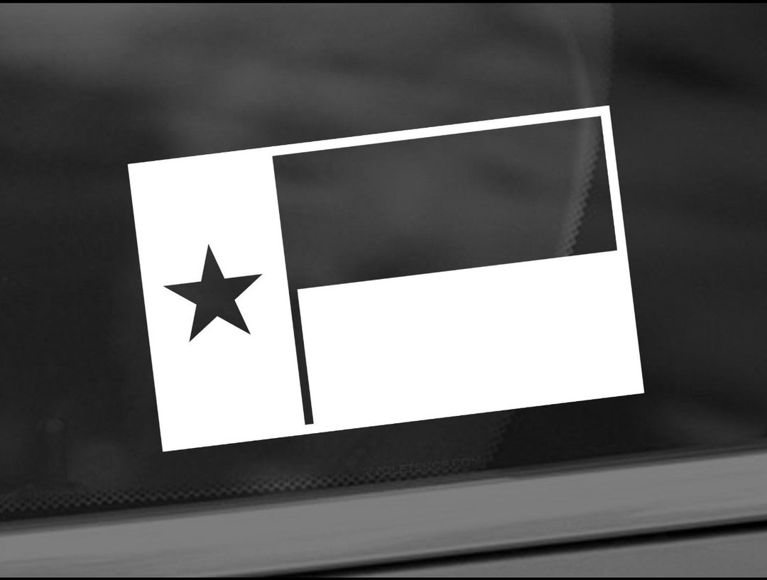 Texas Flag Vinyl Decal - Etsy