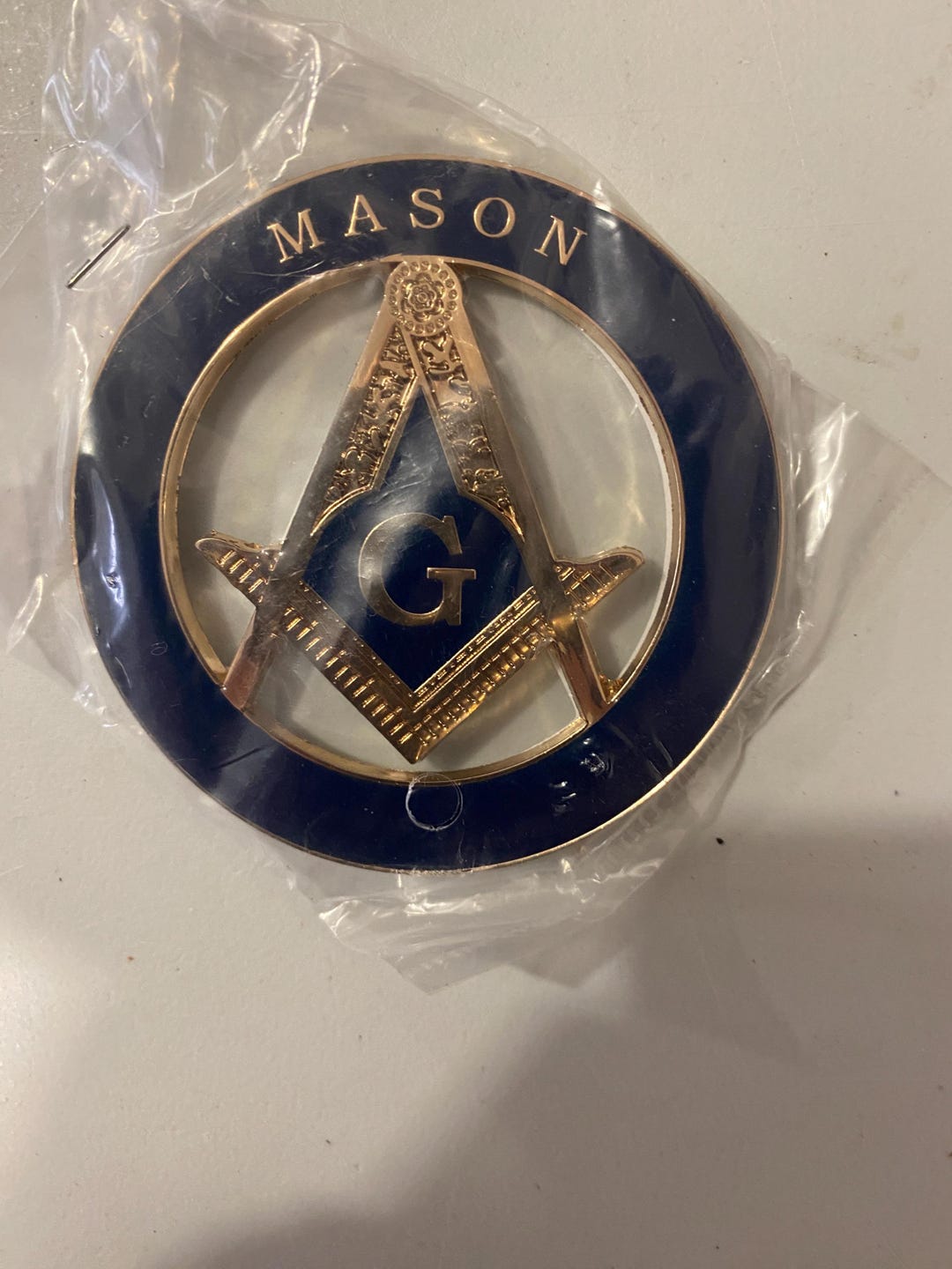 Mason Metal Car Emblem - Etsy