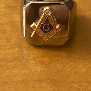 Masonic Signet Ring - Etsy