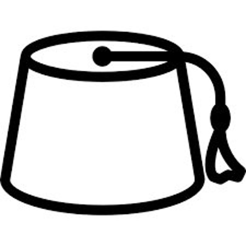 Shriner Fez Silhouette Cut File PNG File - Etsy