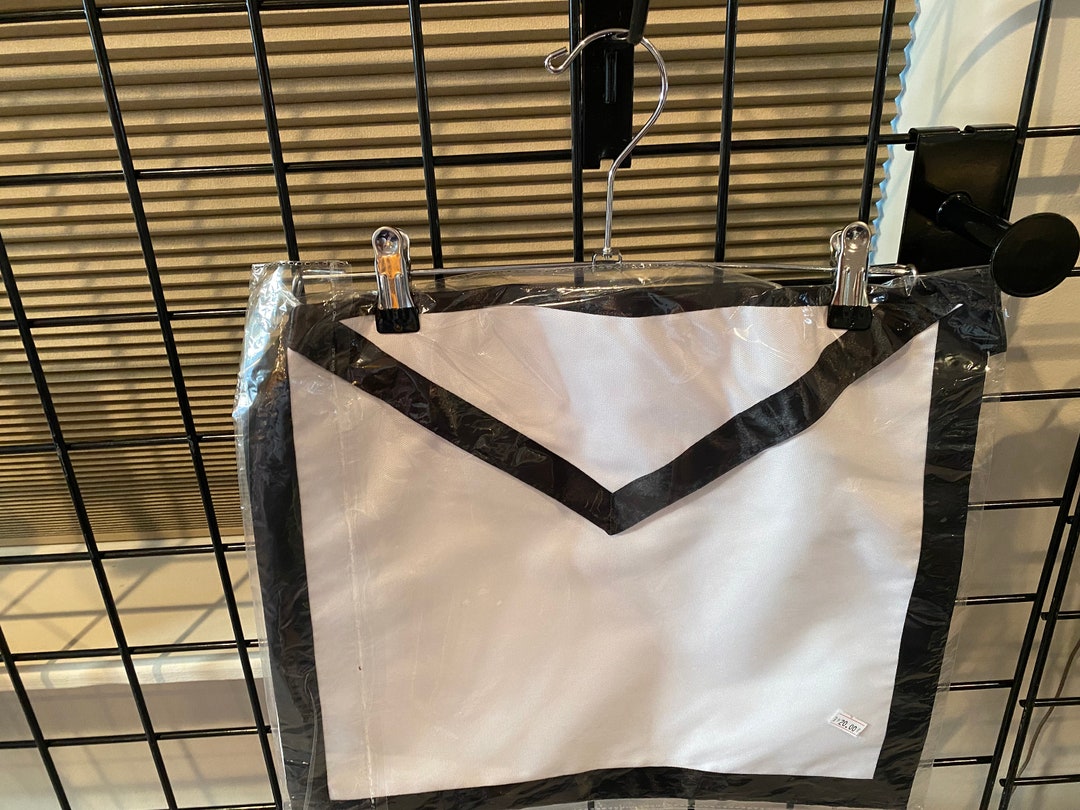 Black and White Funeral Apron - Etsy