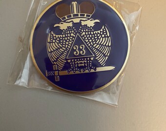 33rd Degree Scottish Rite Wings Down black Car Auto Emblem - Etsy