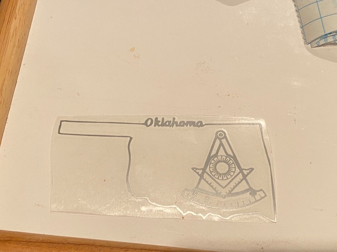 State of Oklahoma Past Master Decal - Etsy