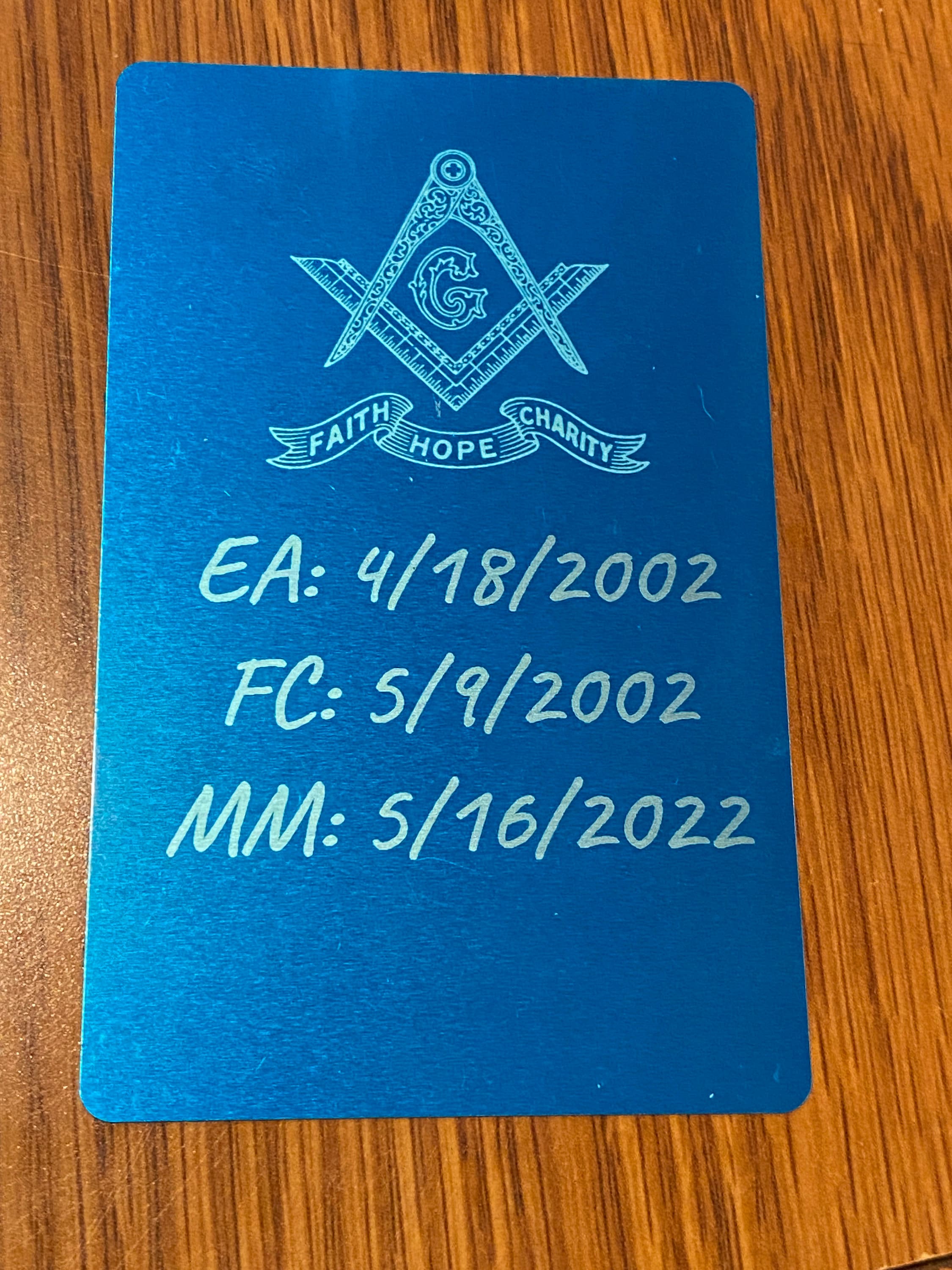 Masonic Lodge Membership Cards - Etsy