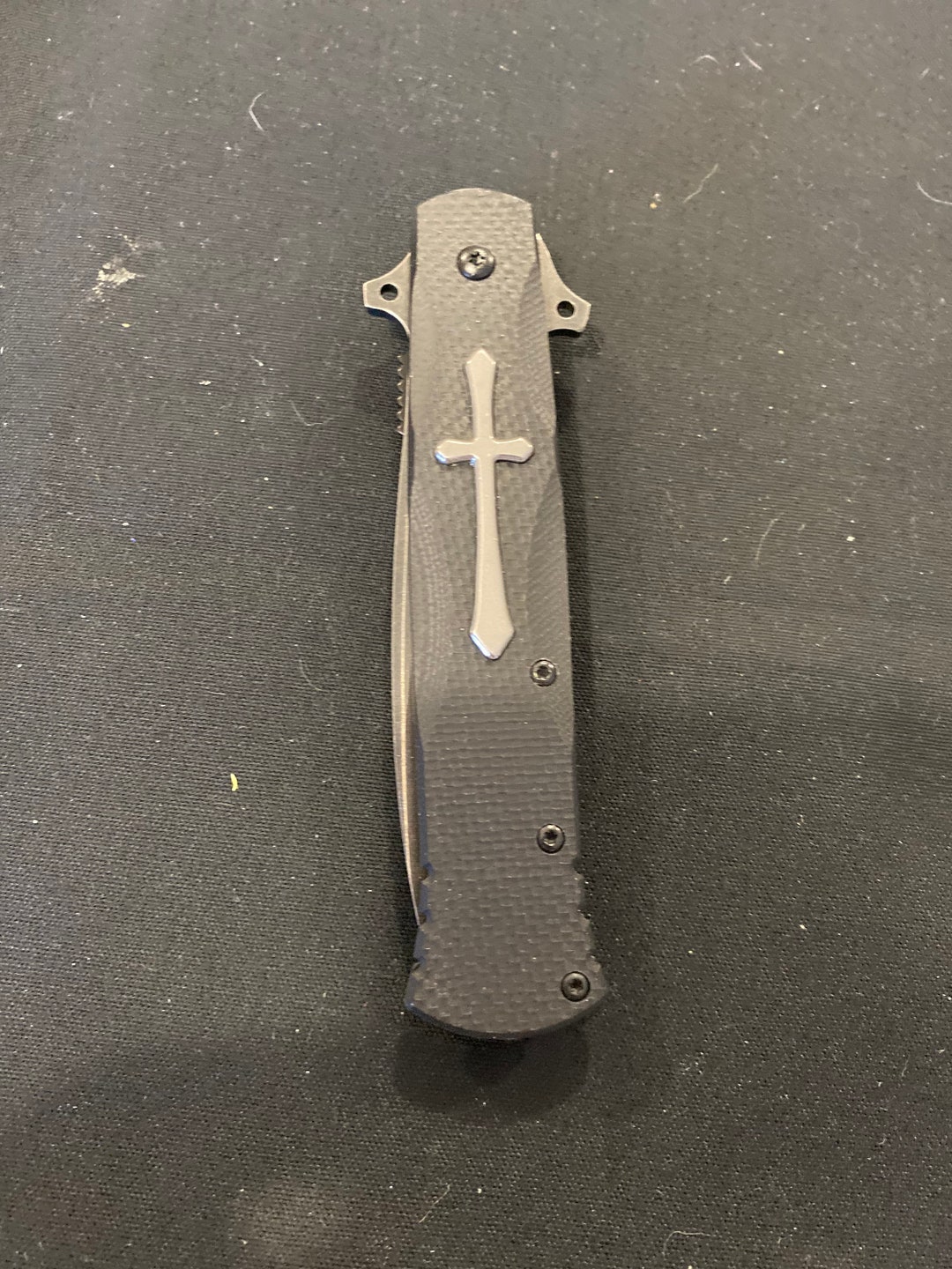 Knight Templar Knife Black Handle - Etsy