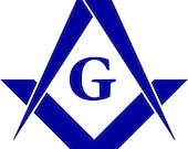 Blue Square and Compass SVG File - Etsy