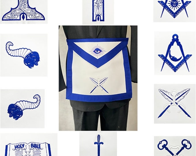 Full Set of Masonic Officer Aprons - Etsy