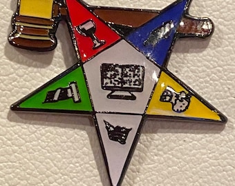 Order of the Star Eastern Star Past Matron Lapel Pin - Etsy