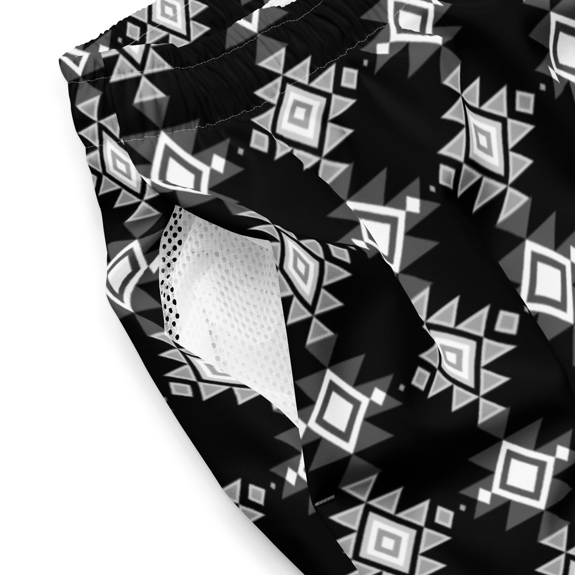 Navajo Aztec Recycled Men's Swim Trunks, Southwest Navajo Clothing ...