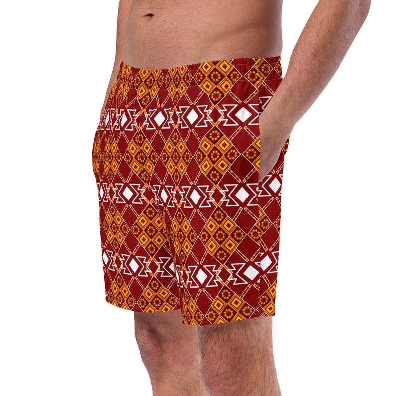 Navajo Aztec Men's Swim Trunks, Recycled Polyester, Desert Clothing - Etsy