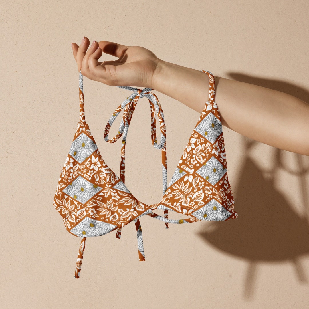 Navajo Aztec Recycled String Bikini Set, Southwest Navajo Clothing ...