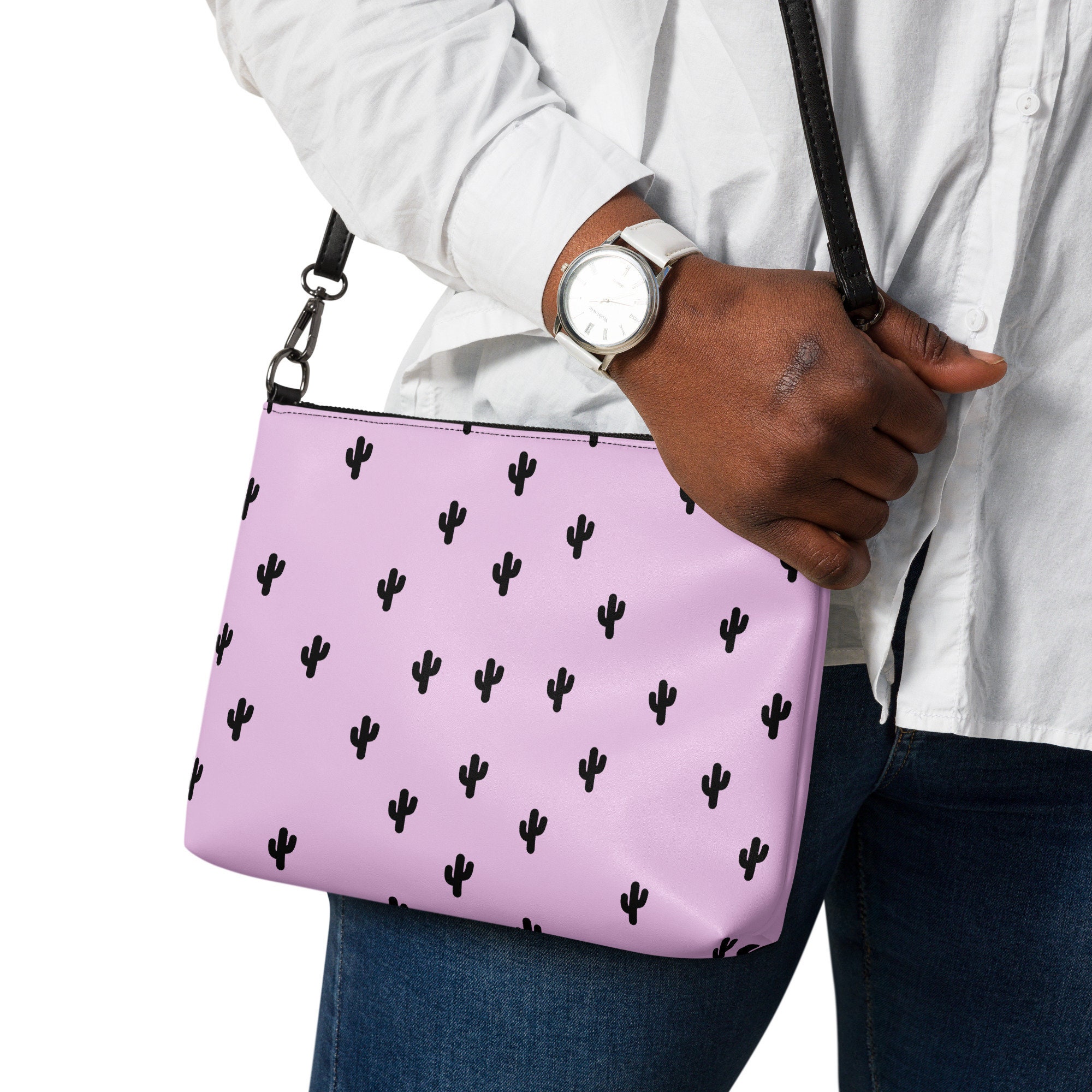 Cactus Crossbody Bag, Cute Aesthetic Bag, Cross Body Purse, Black Light ...