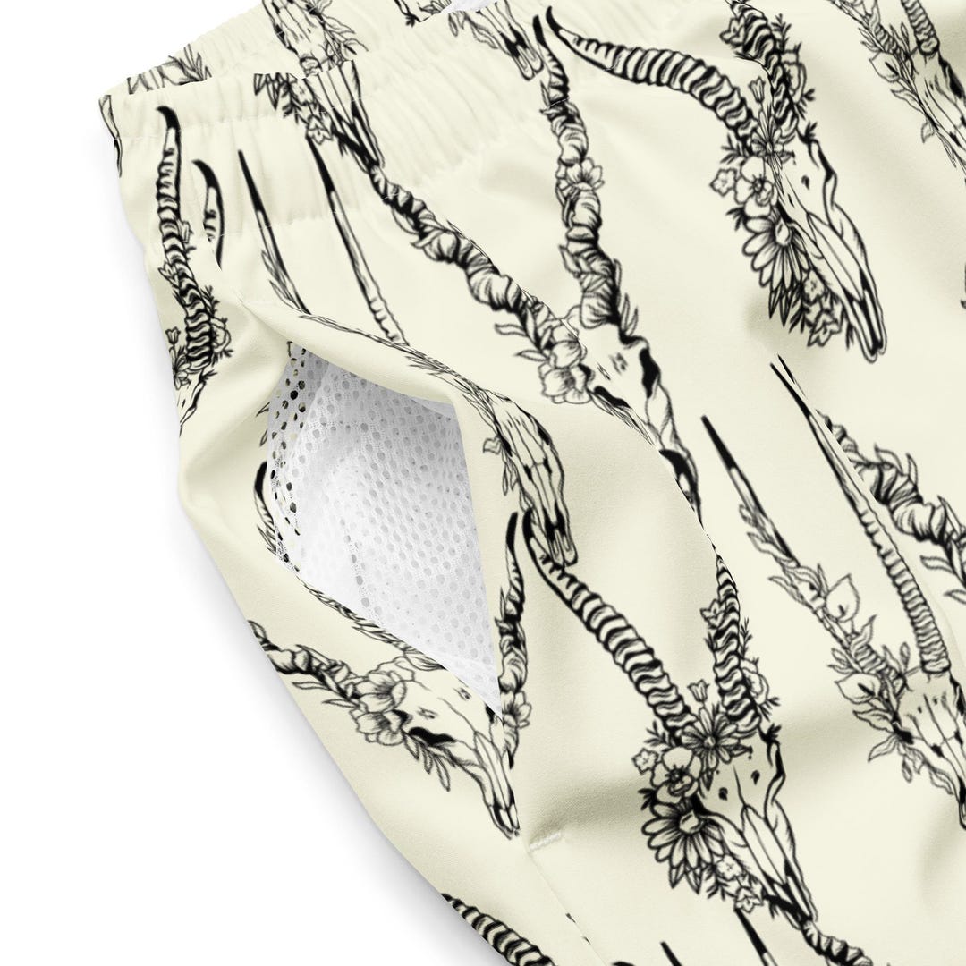 Western Longhorn Recycled Swim Trunks Wildflowers Trendy Swimwear ...