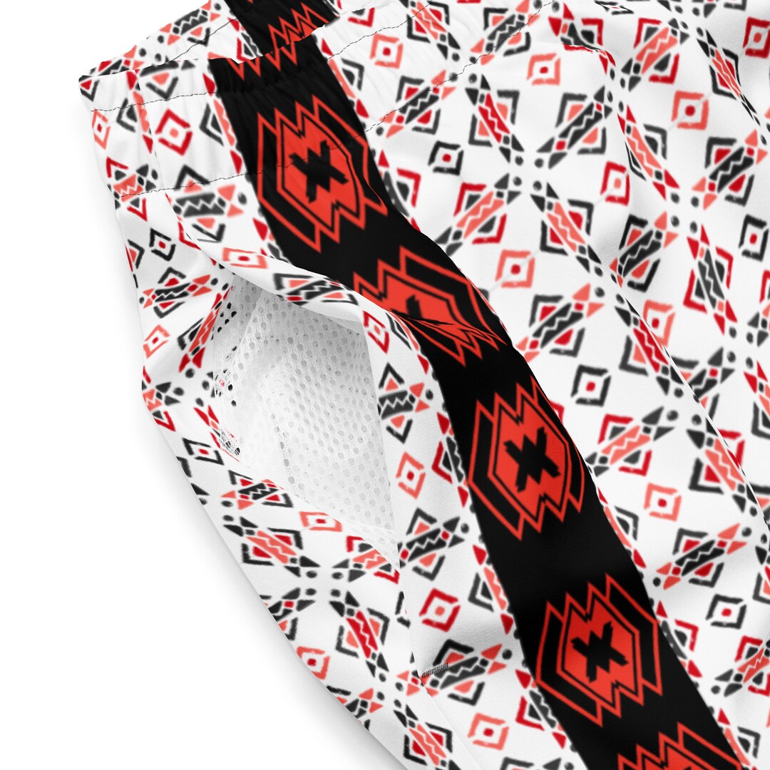 Navajo Aztec Recycled Men's Swim Trunks, South Navajo Clothing, Unique ...