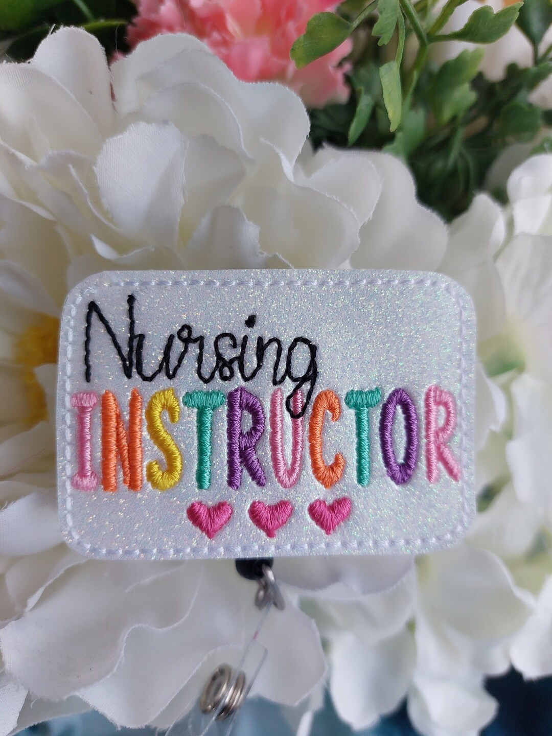 Nursing Instructor Badge Reel, Retractable Reel , ID Holder, Medical ...