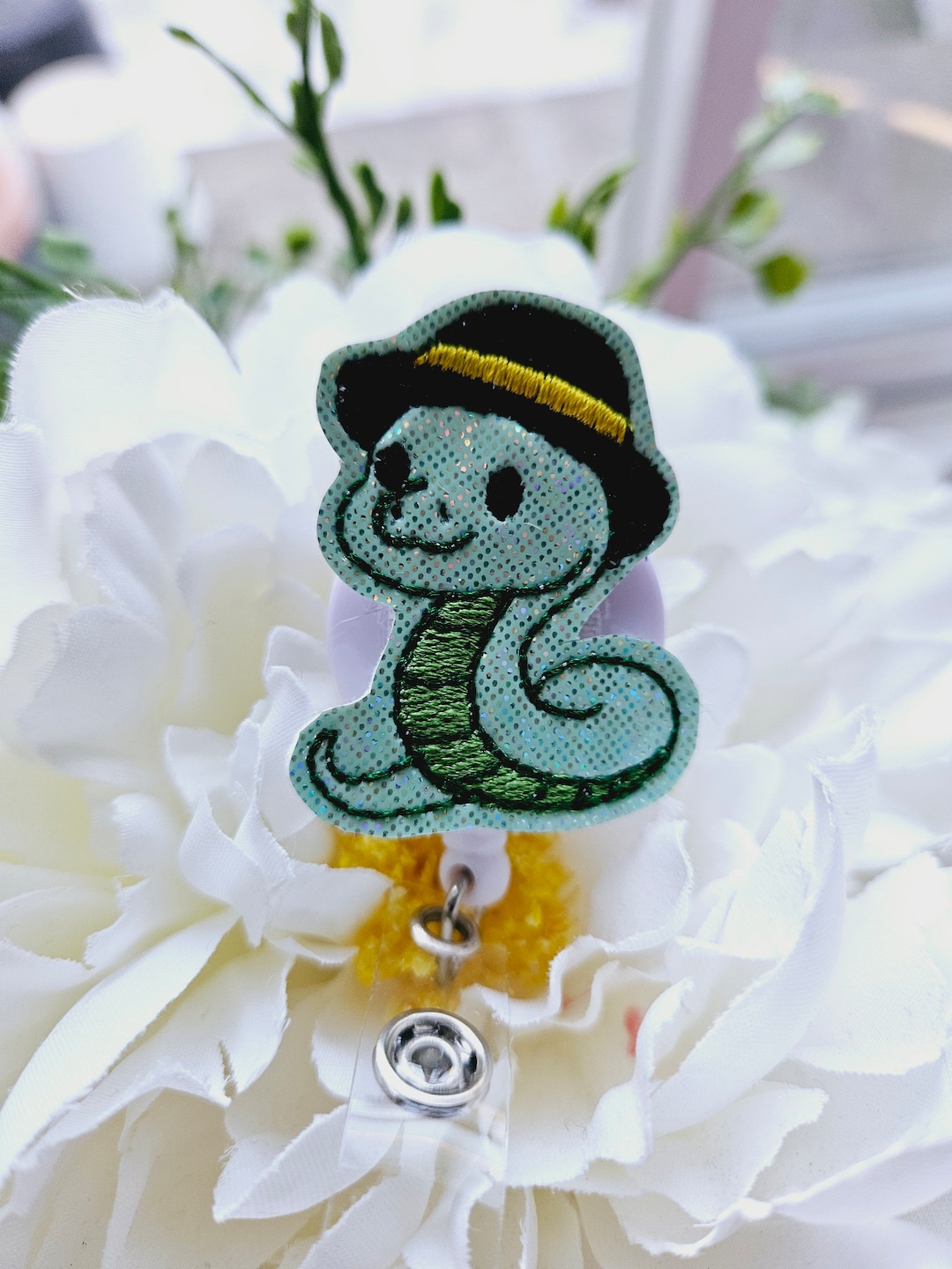 Cool Snake Badge Reel, Retractable Reel , ID Holder, Medical Badge Real ...