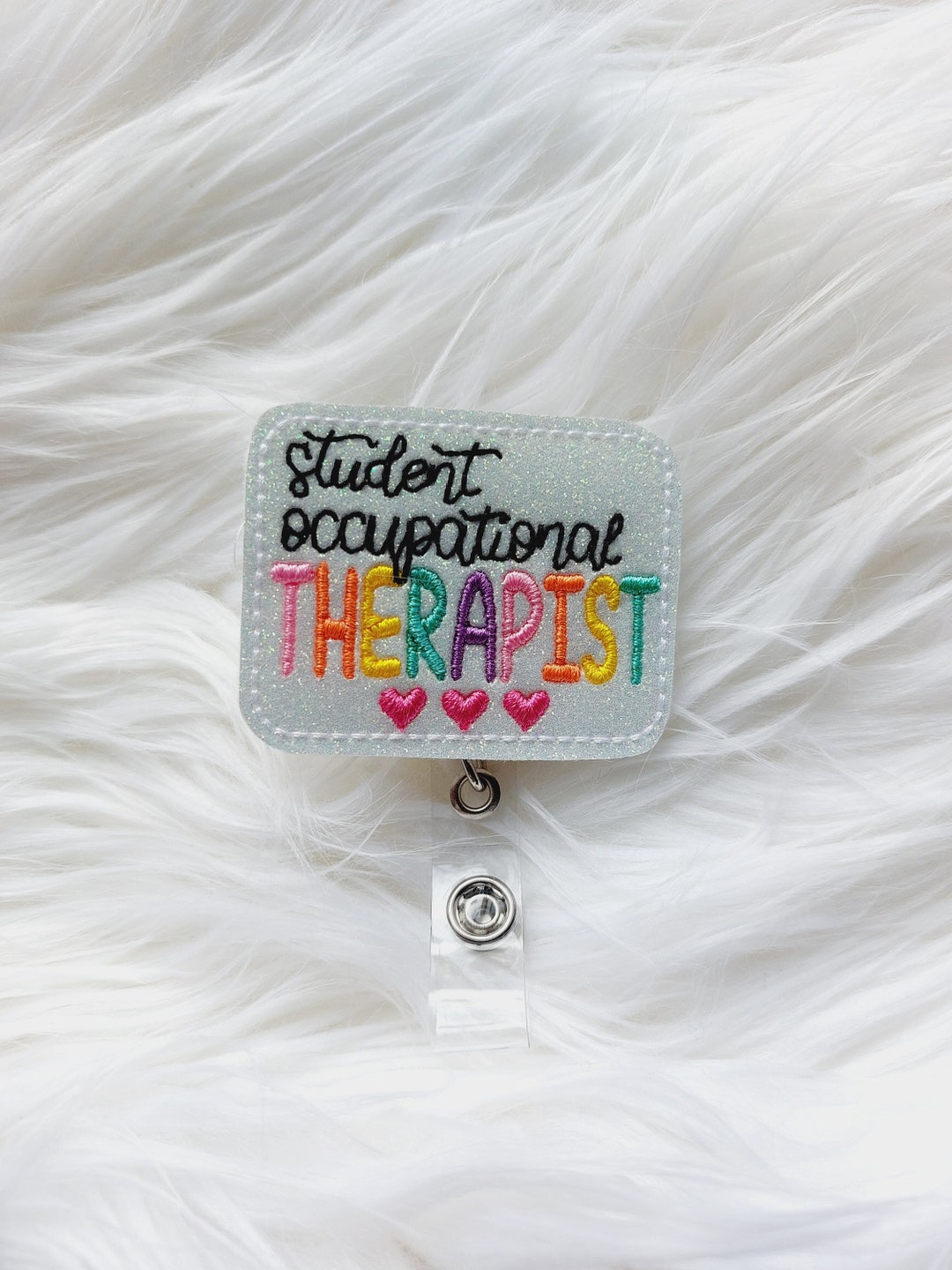 Student Occupational Therapist Badge Reel, Retractable Reel , ID Holder ...