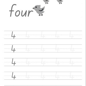 Number Tracing - 1 to 10 - Etsy