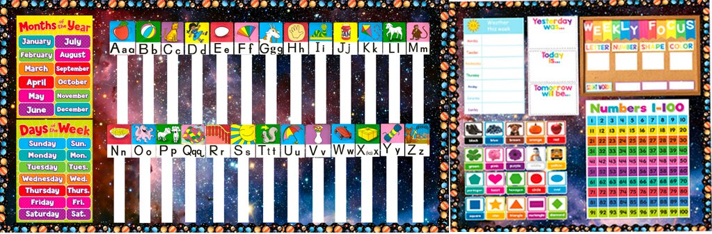 Preschool Learning Board, Learning Wall, Classroom Set Up, School Ready ...