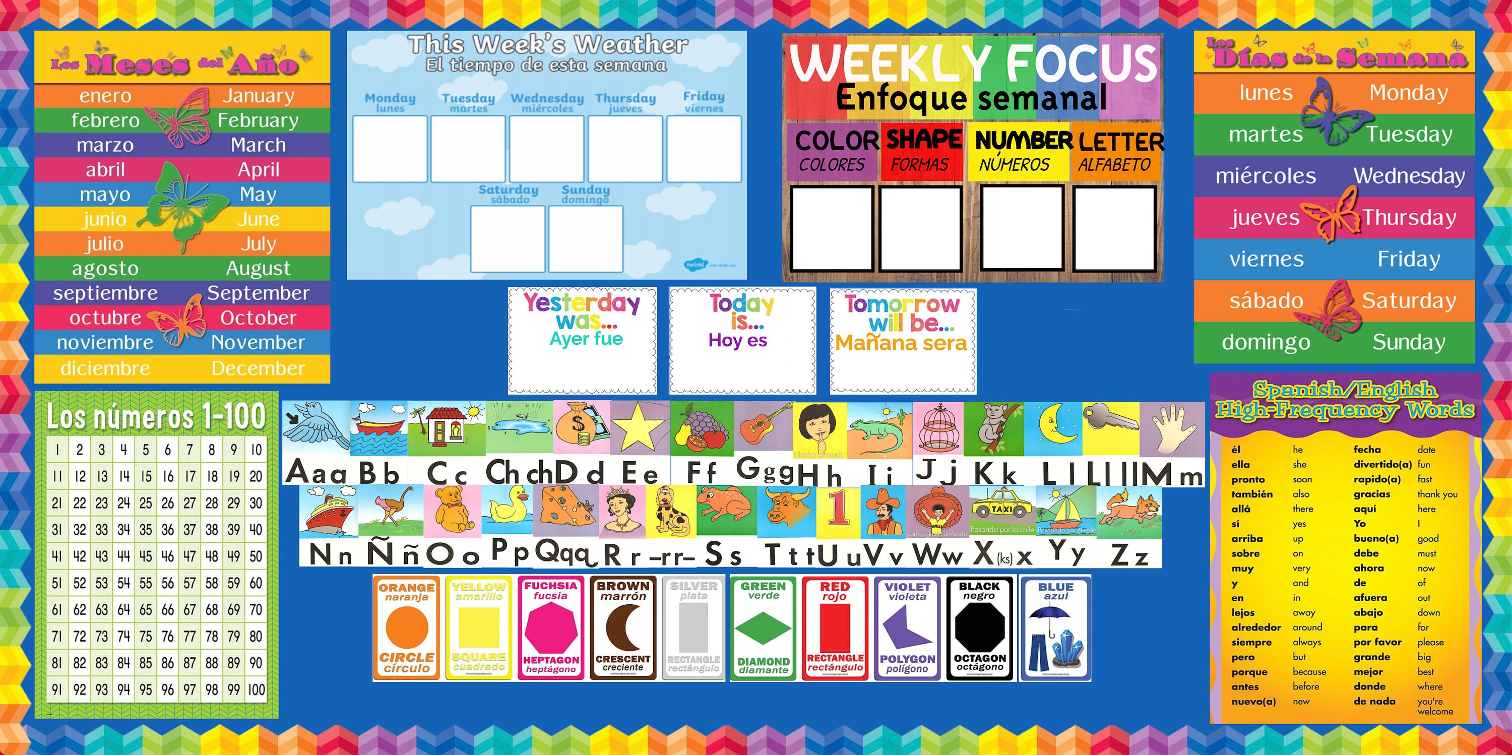 4x8 Toddler Learning Board, Learning Wall, Classroom Set Up, School ...