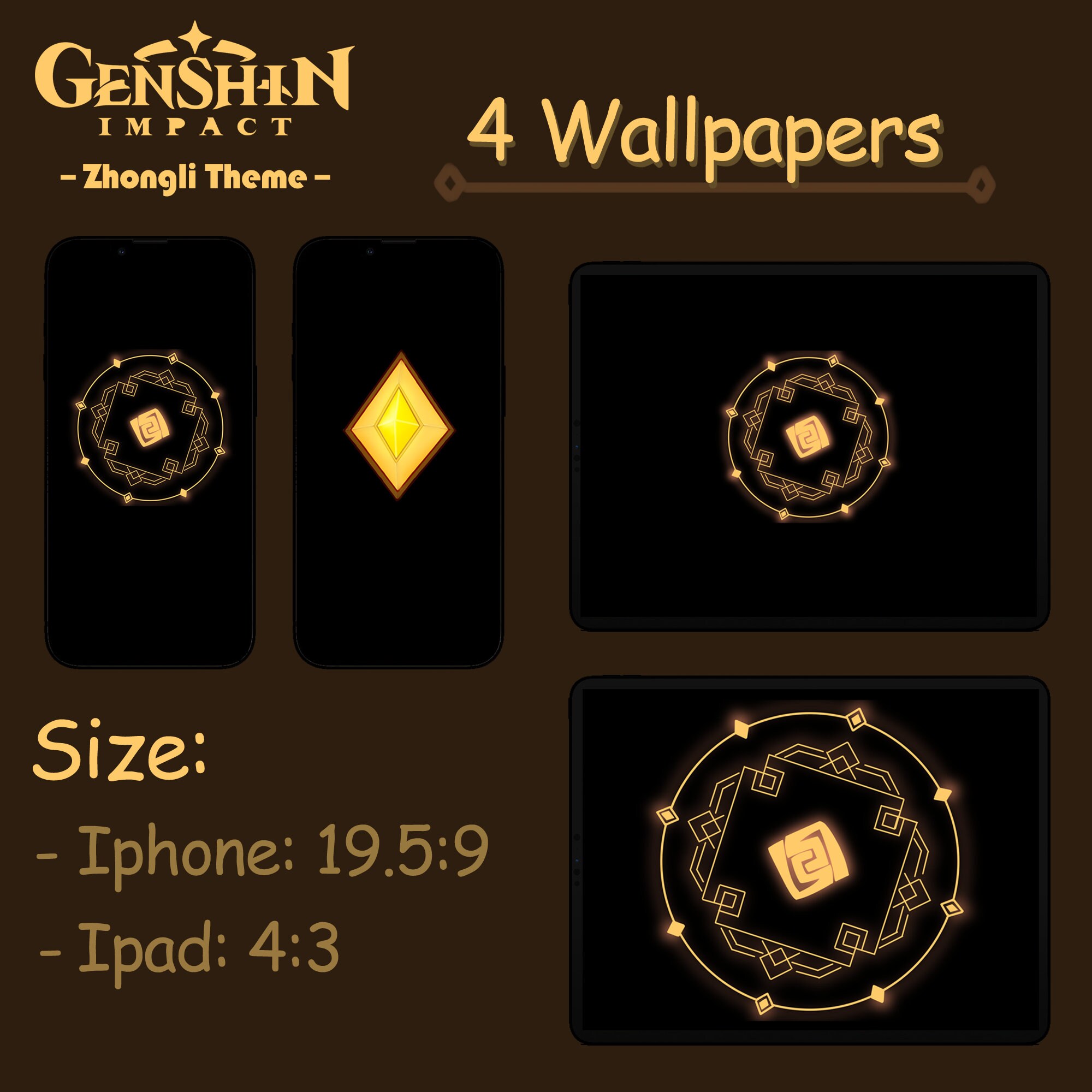 Genshin Impact IOS APP Icons | Zhongli Theme Icons | Free Custom Icons ...