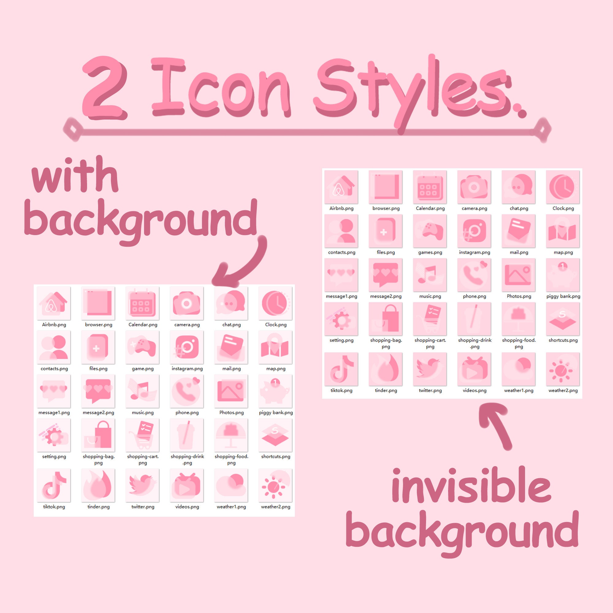 Pink Glassmorphism Icons | 3D IOS Icons | Cute Icons | Digital ...