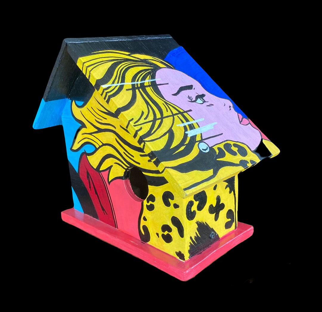 Birdhouse Inspired by Roy Lichtenstein’s “in the Car” - Etsy