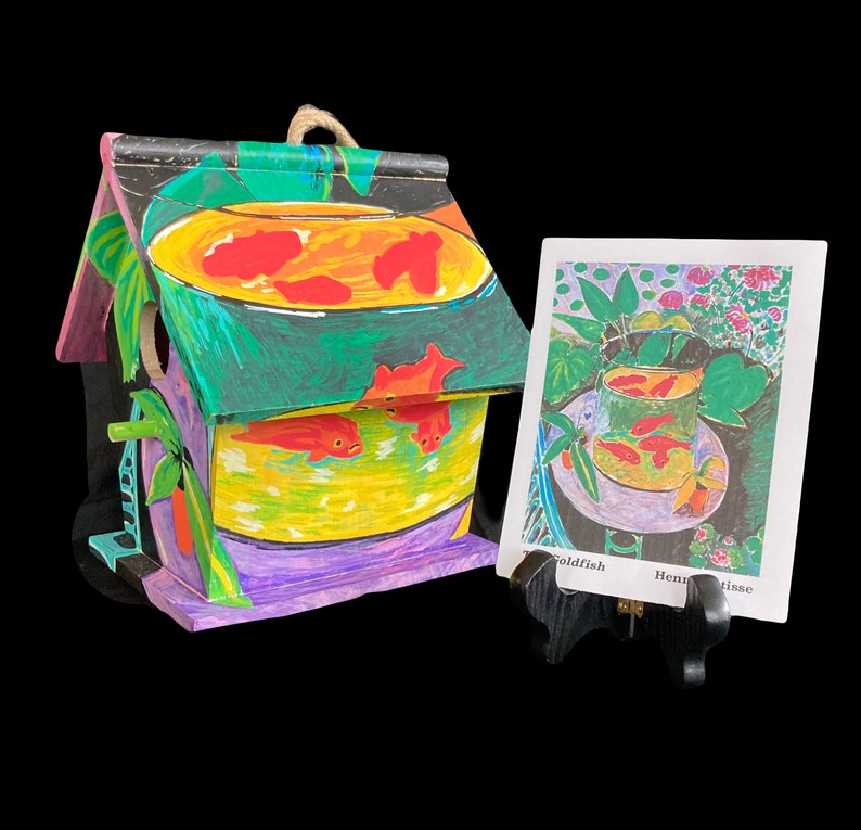 Birdhouse Inspired by Henri Matisse's "the Goldfish" - Etsy