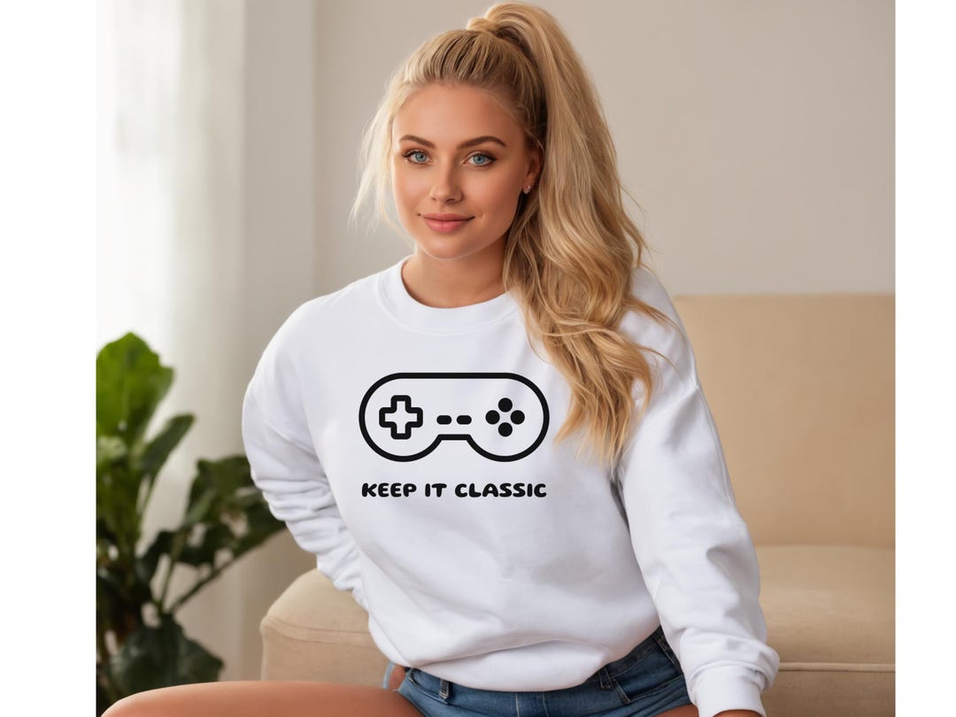Gamer Lovers Sweatshirt, Video Game Fan Sweatshirt, Gamers, Classic ...