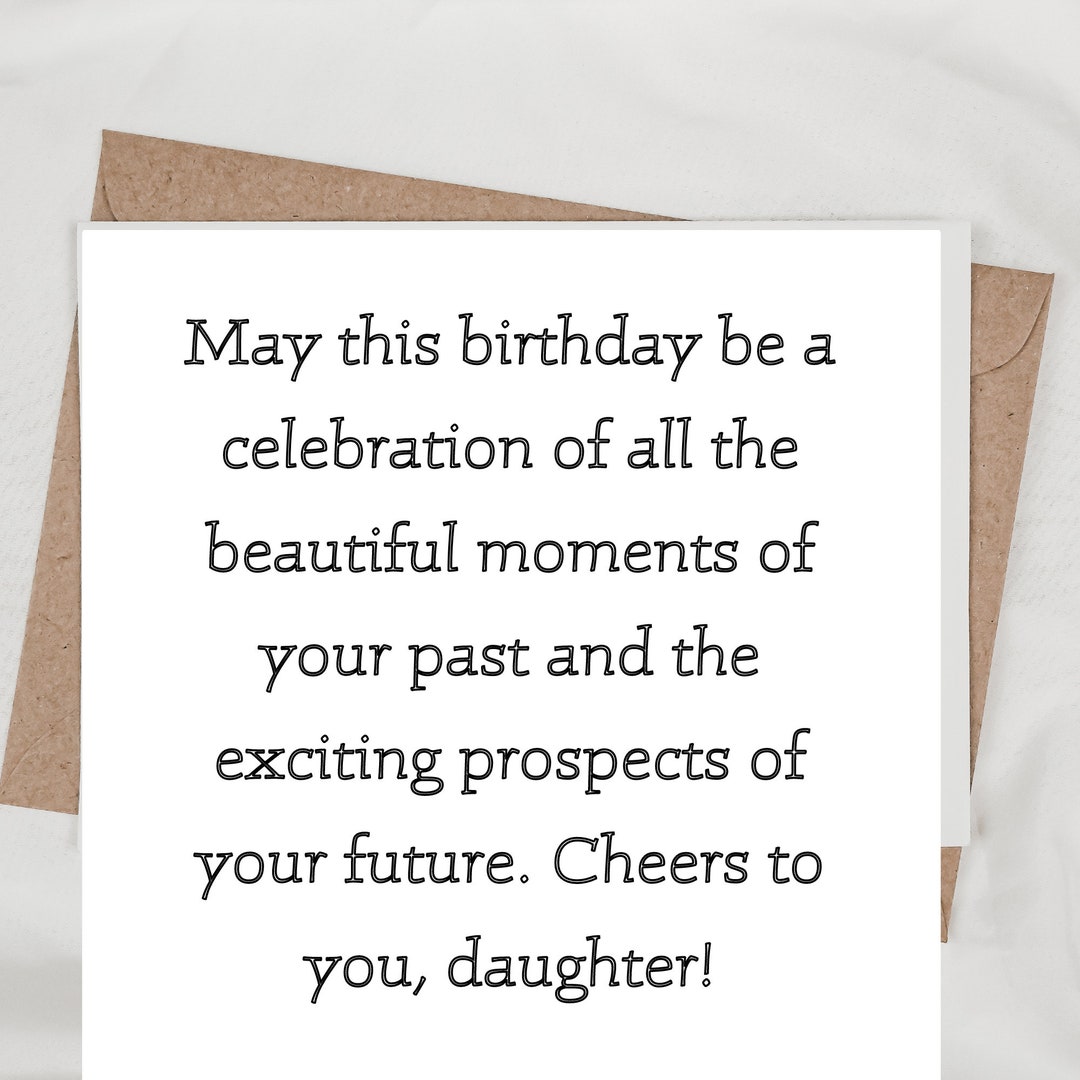 Adult Daughter Birthday Card: Celebrate Past Memories and - Etsy