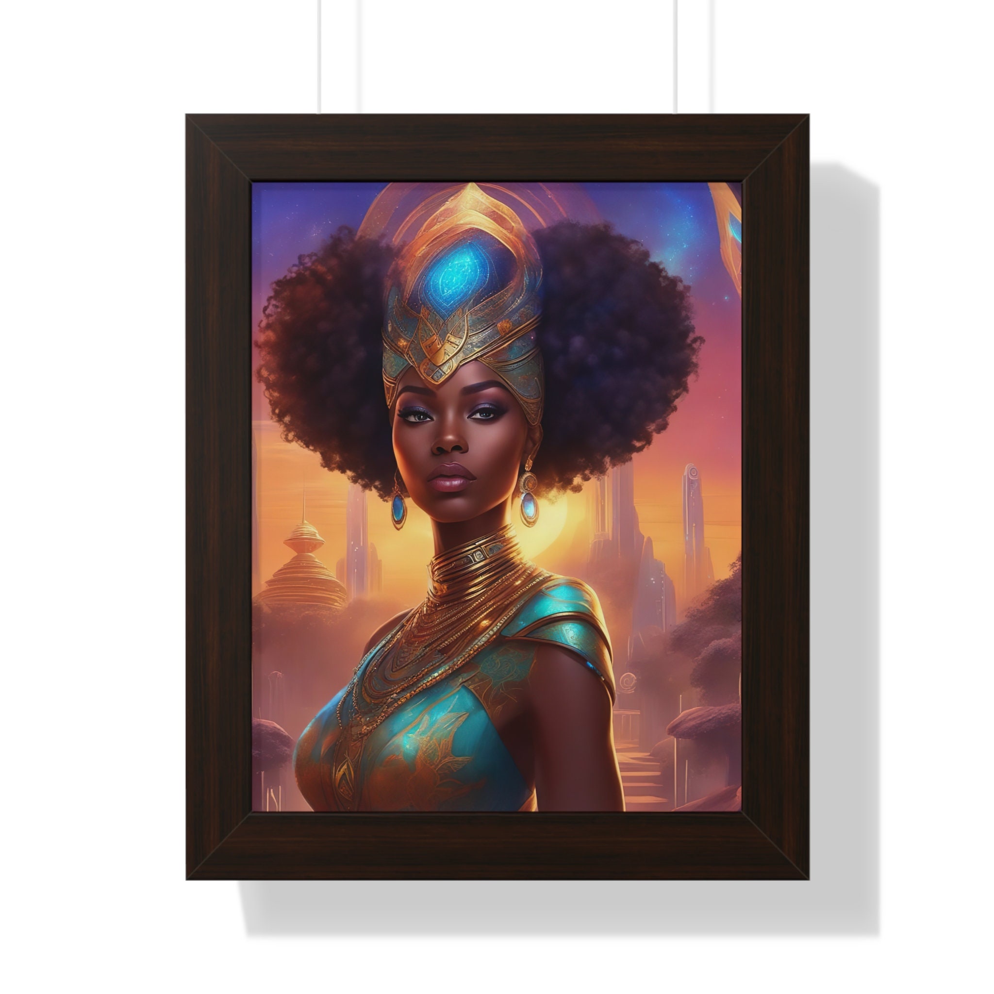 Black Queen Digital Art African Queen Black Art Digital Download AI Art ...