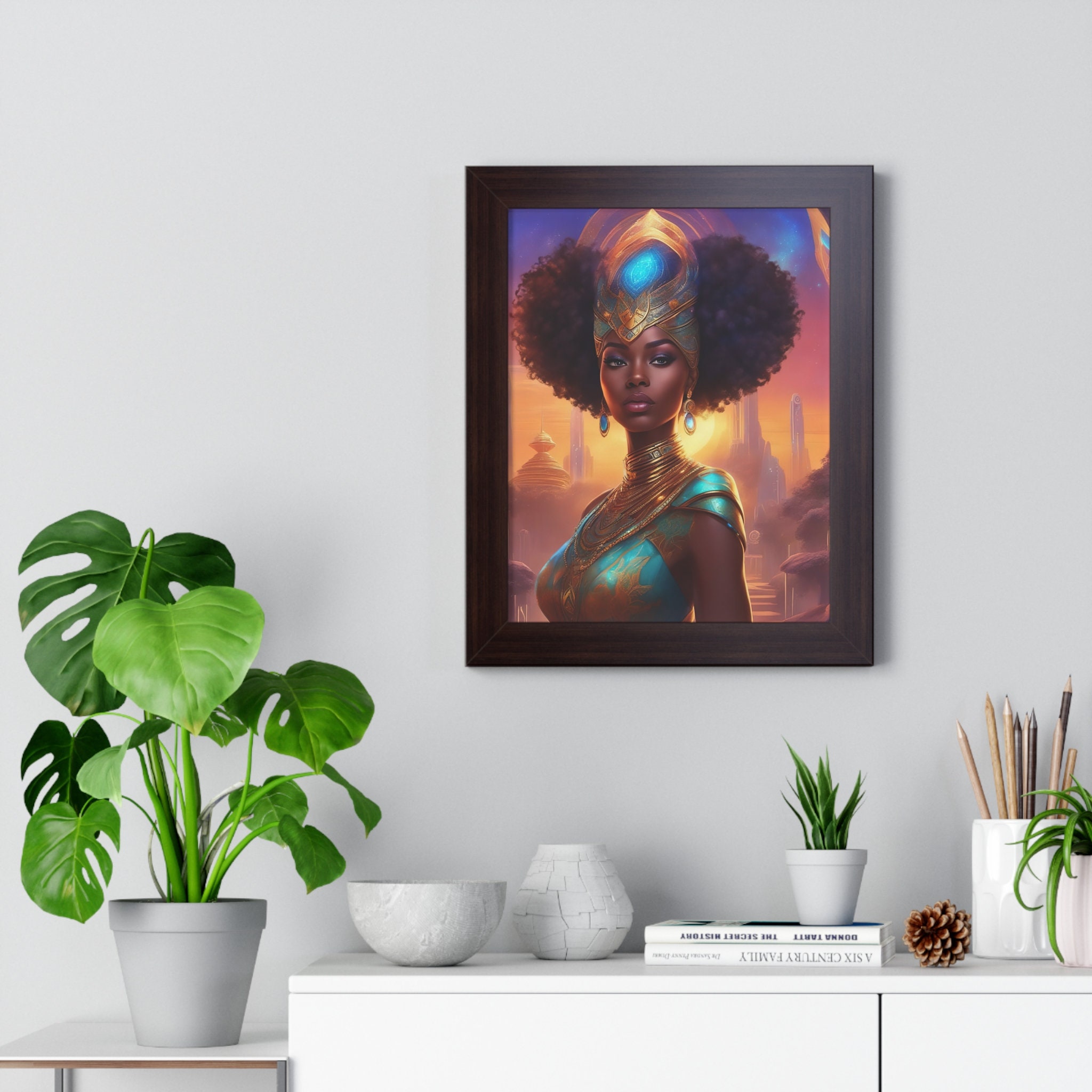 Black Queen Digital Art African Queen Black Art Digital Download AI Art ...