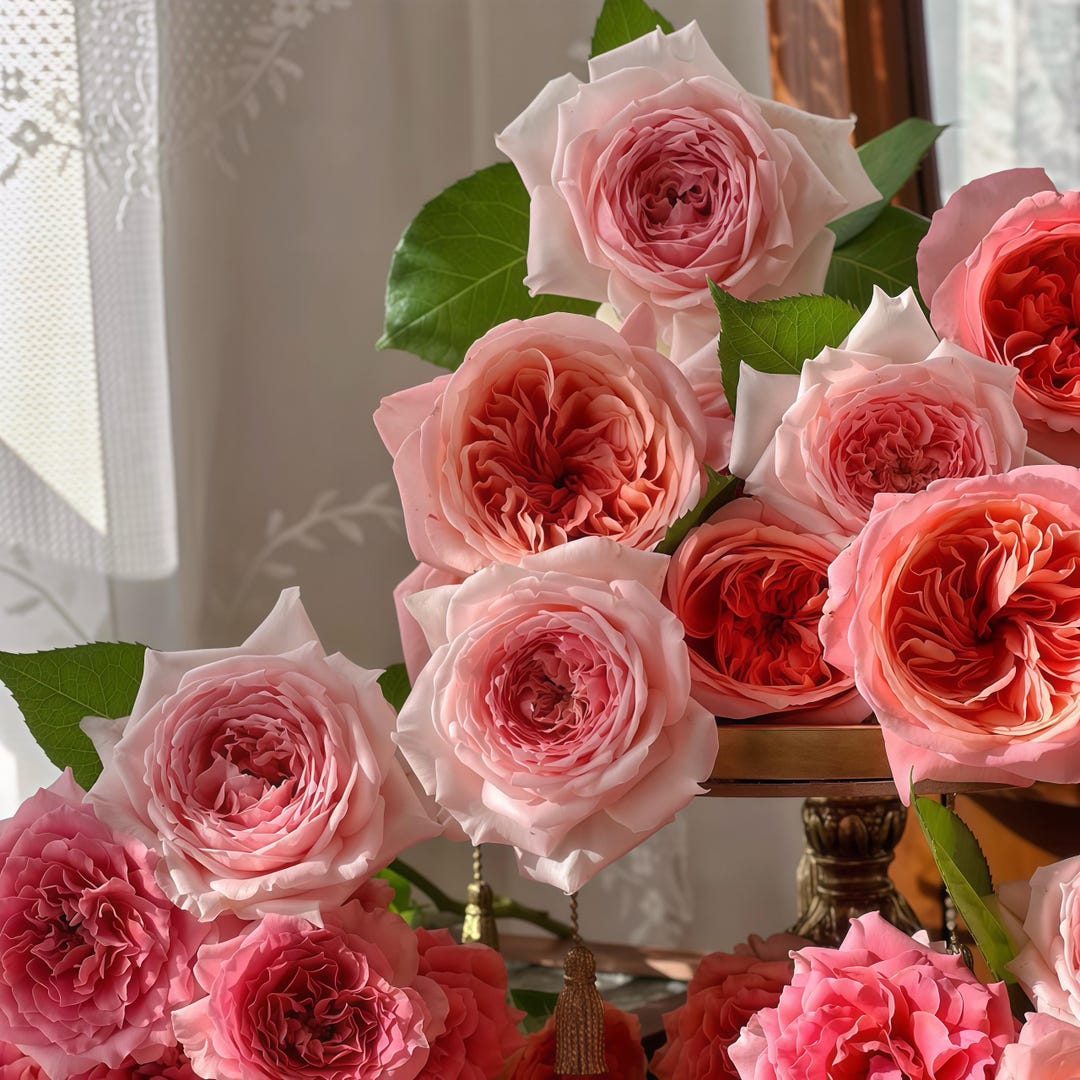 Rose Pink X Expression 粉色爆炸 Own Root. Live Plant. Comes With Pot. - Etsy