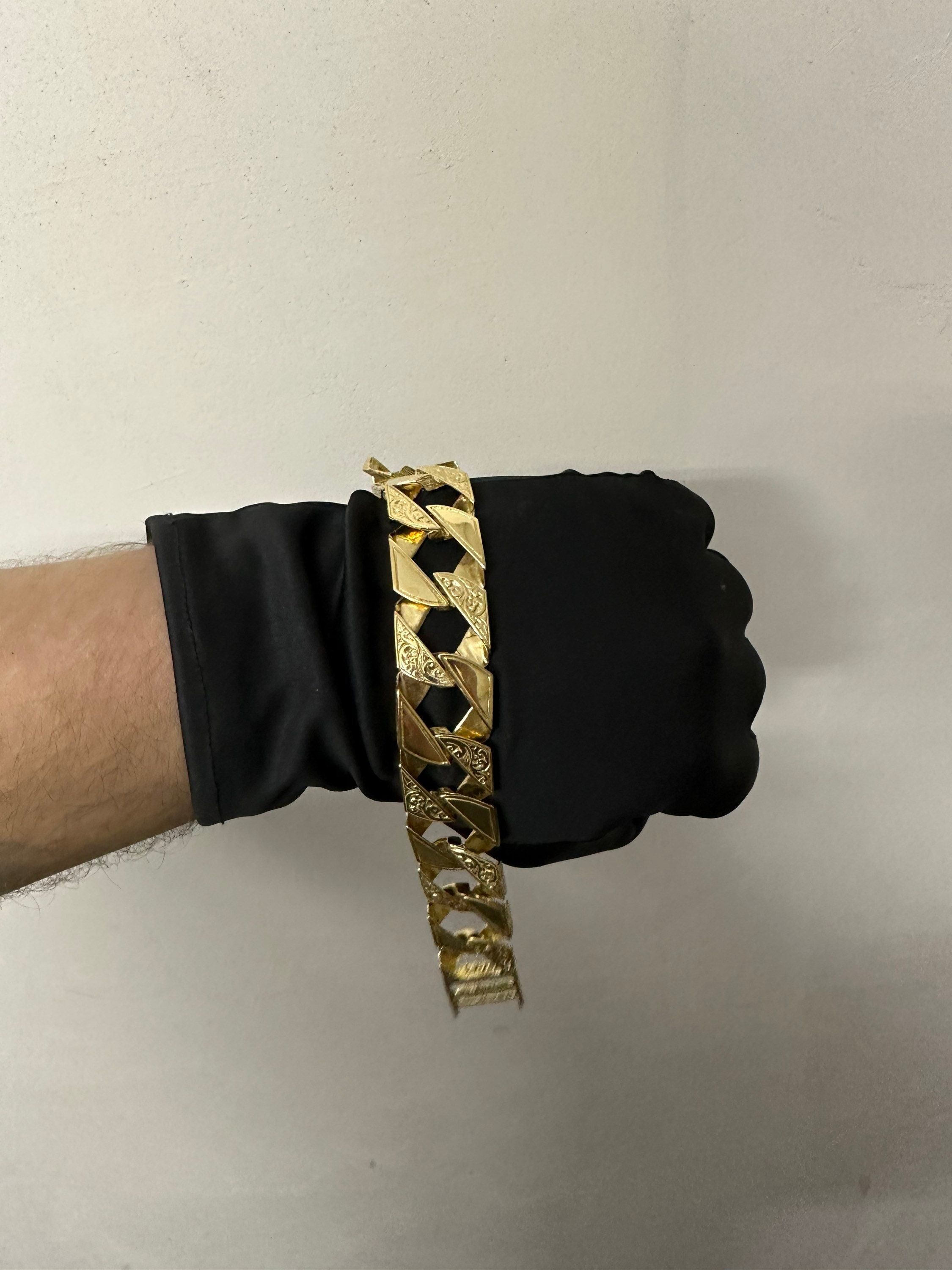 Heavy 9ct Gold on Silver 22mm Chaps/curb Old School Full - Etsy