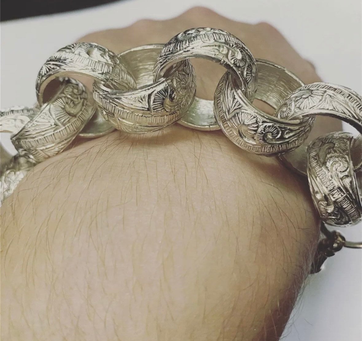 Huge Heavy Solid 925 Sterling Silver Gents 21.5mm Belcher - Etsy