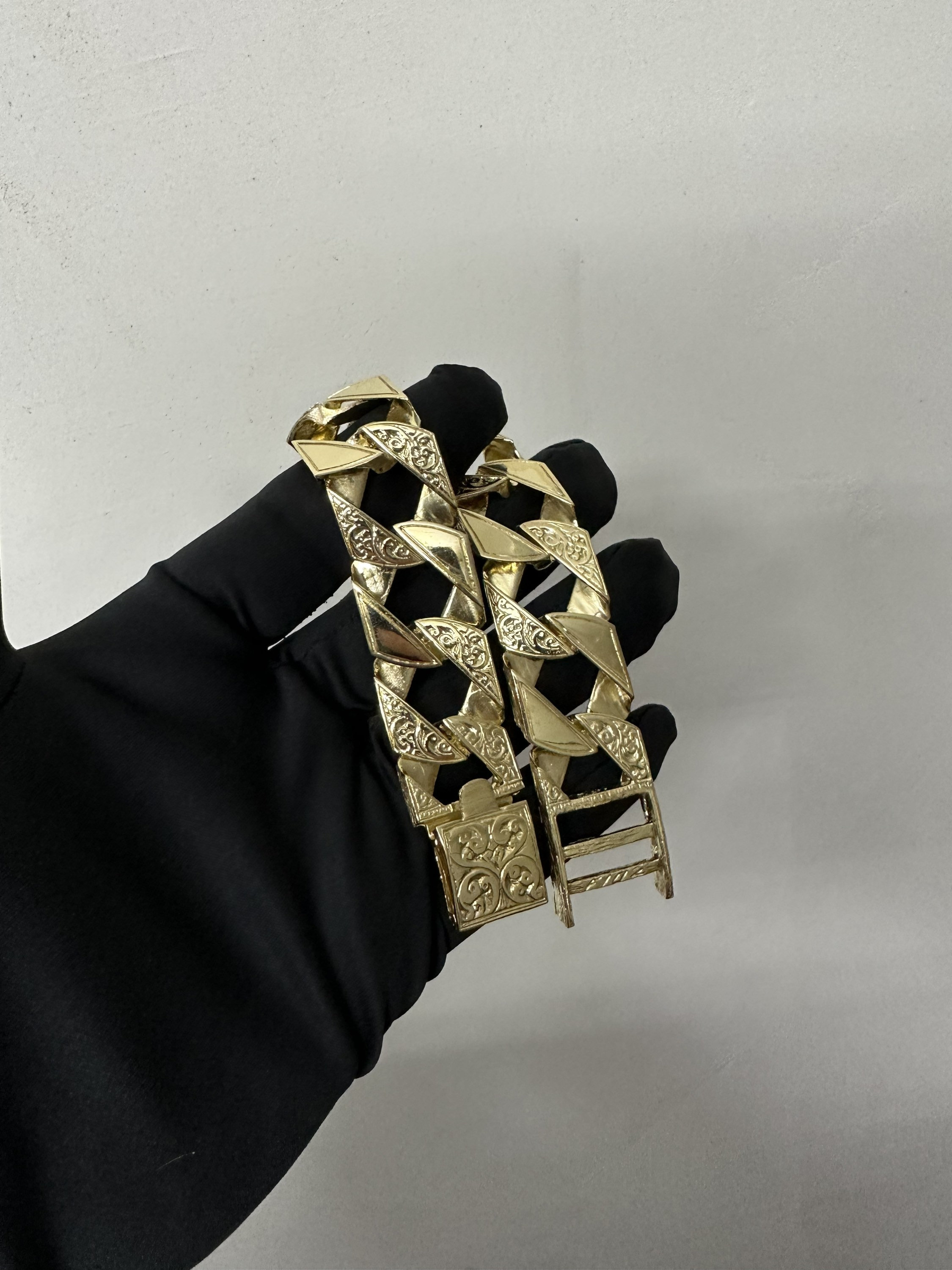 Heavy 9ct Gold on Silver 22mm Chaps/curb Old School Full - Etsy