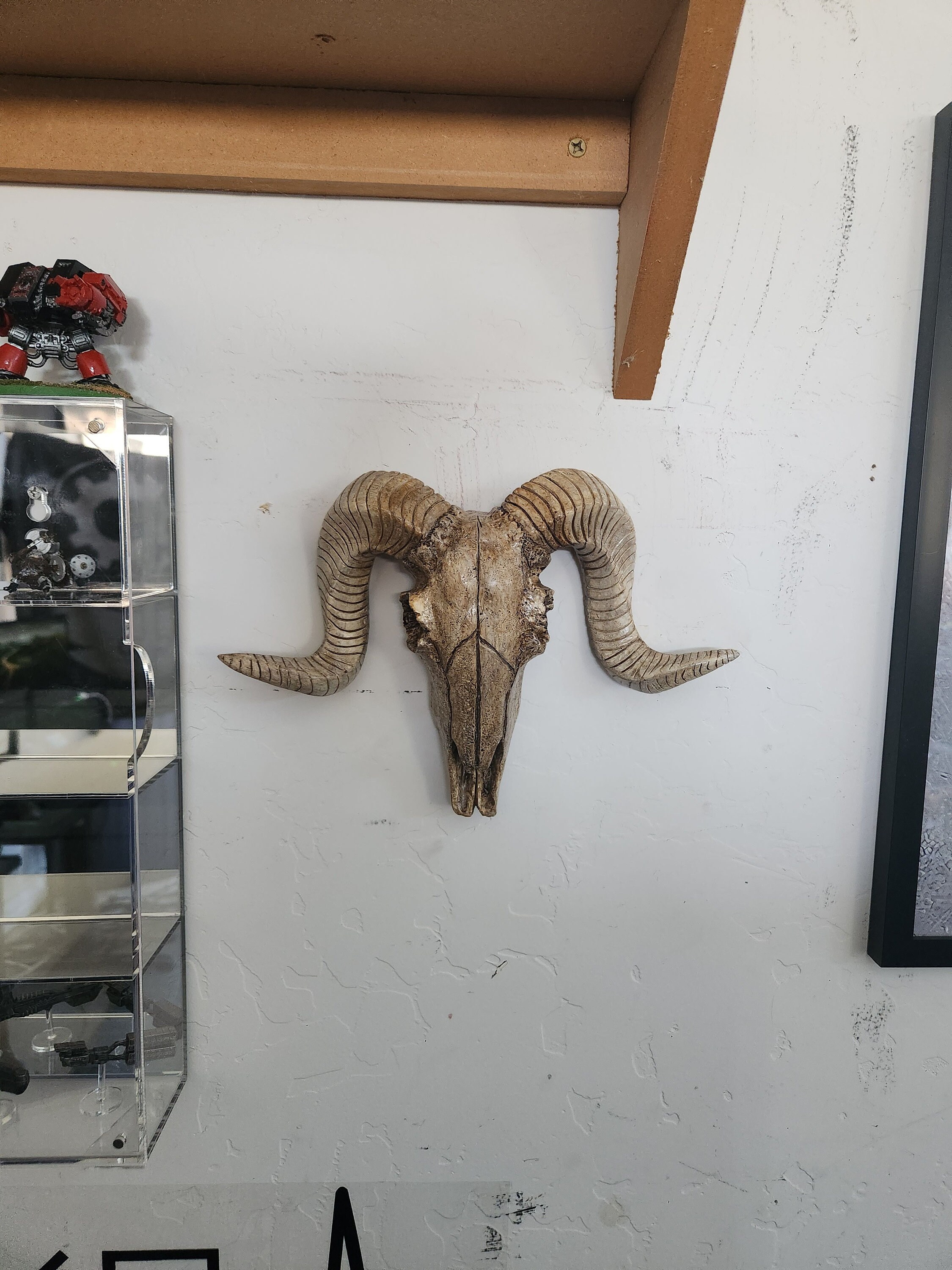 3D Resin Printed Vampire Goat Ram Skull Head Handcrafted Collectible ...