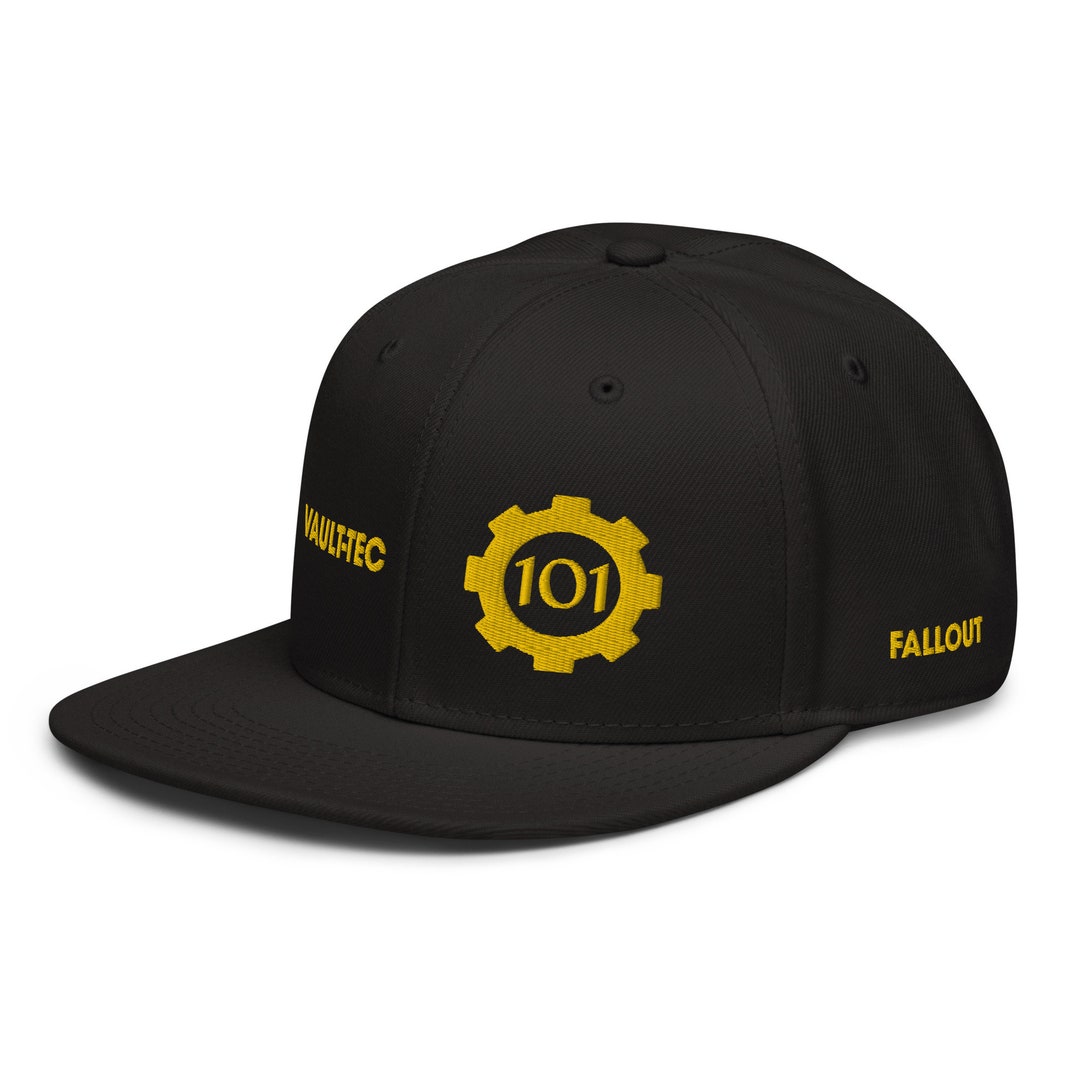 Fallout Vault 101 Snapback Hat Gaming Merchandise Vintage Vault Design ...