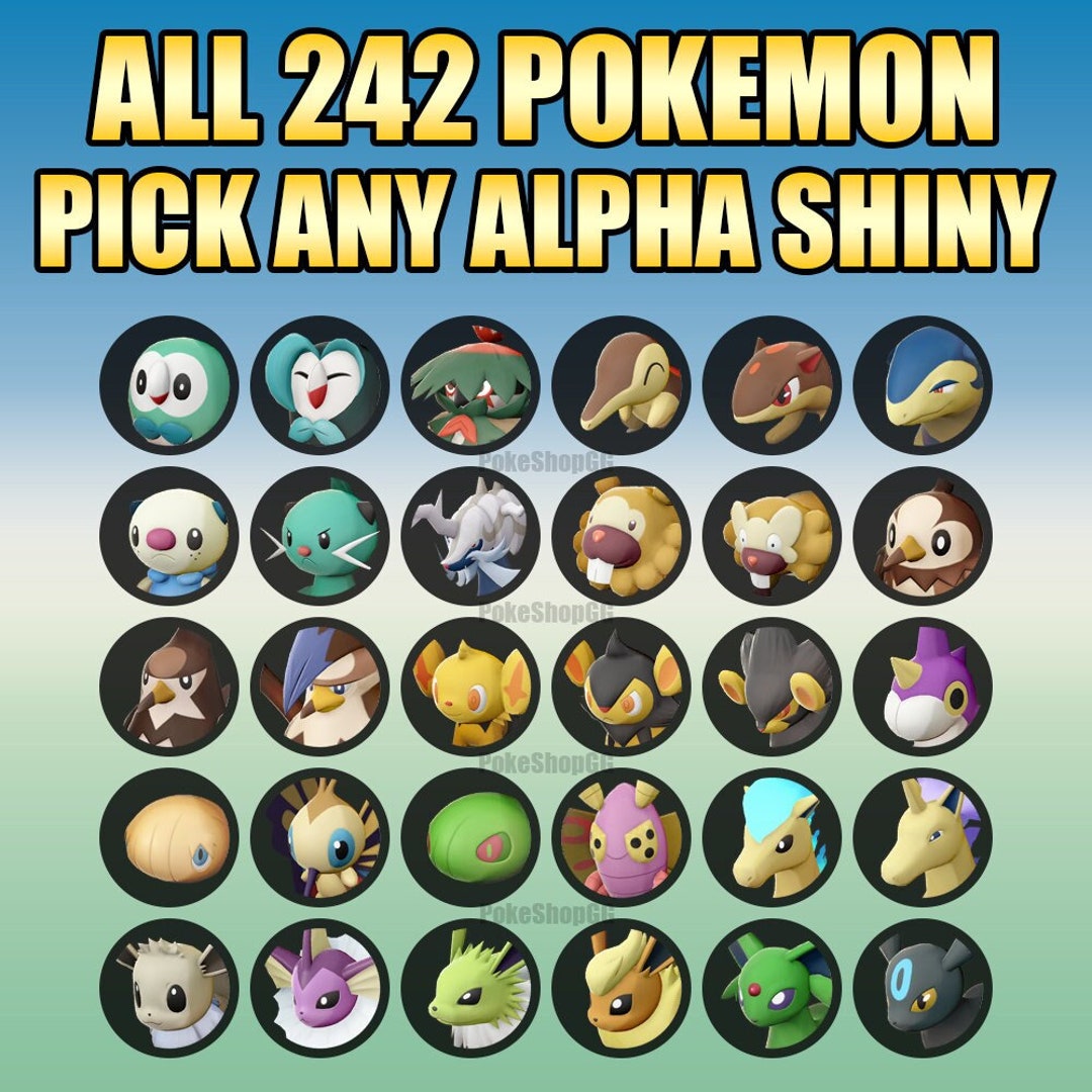 Pokemon Legends Arceus FIFTEEN 15 Shiny Alpha Pokemon / Best - Etsy