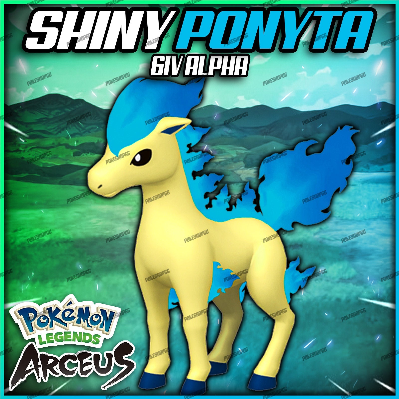 Pokemon Ponyta Shiny