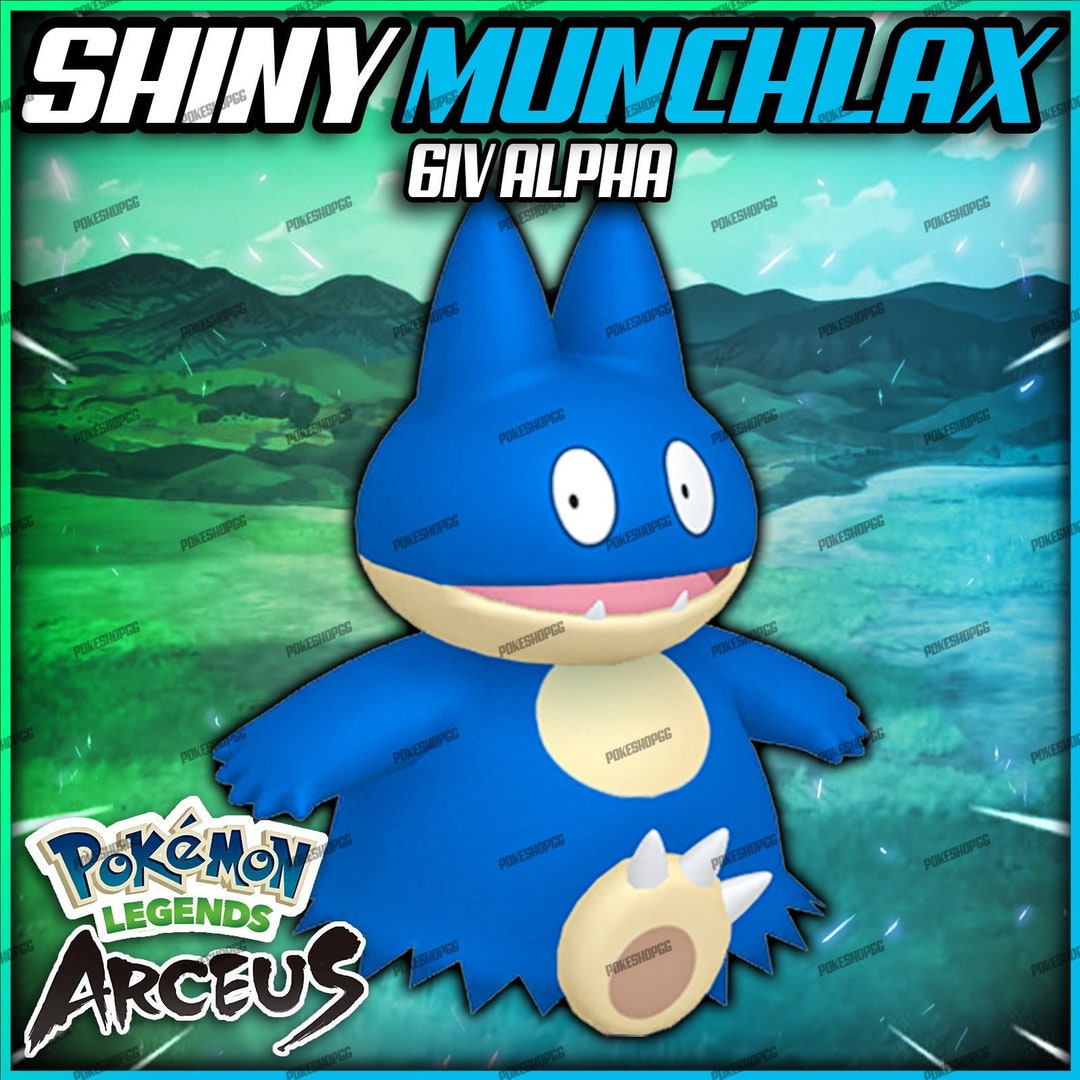 Shiny Munchlax / Alpha / 6IV / Niveles máximos de esfuerzo / - Etsy México