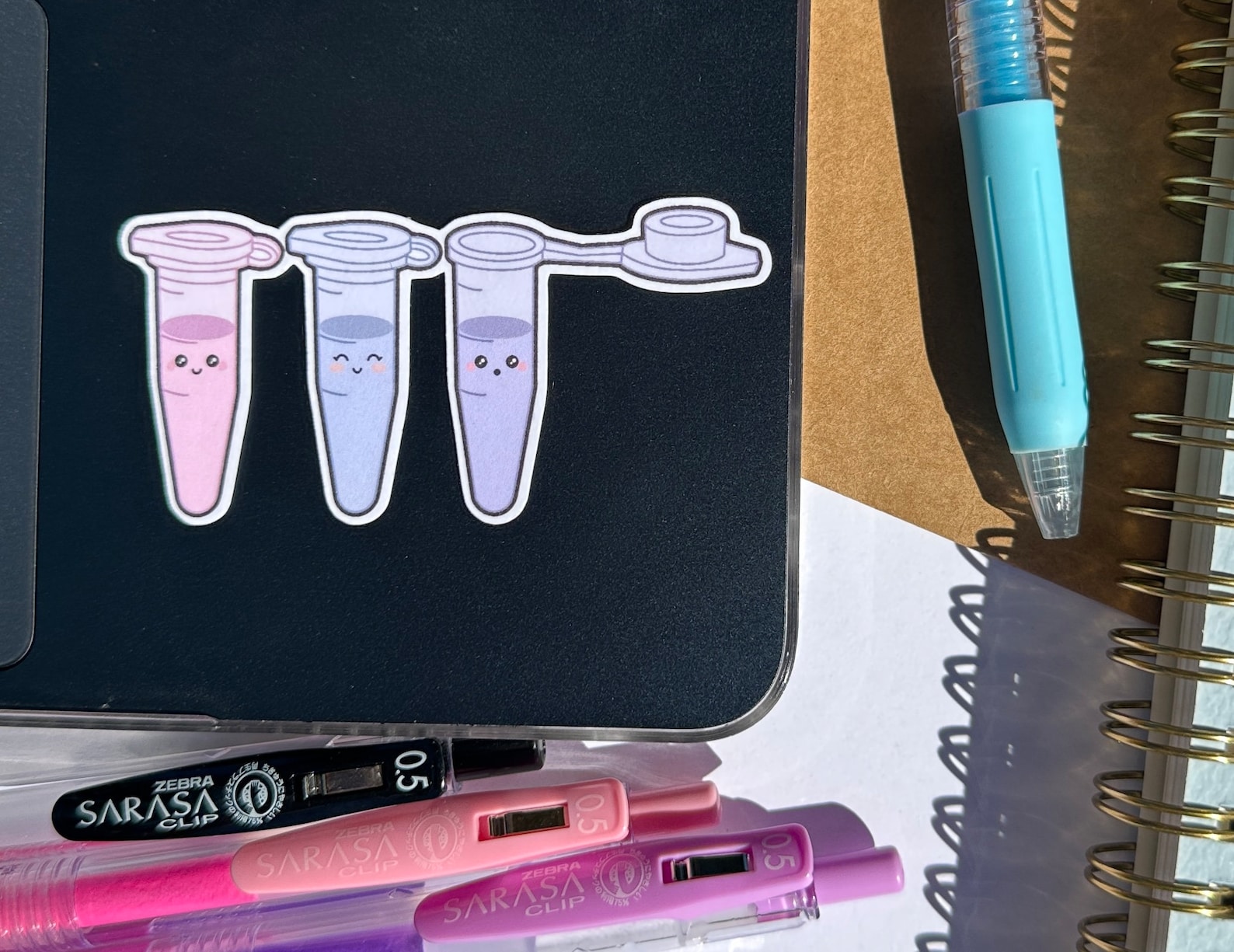 Cute Eppendorf Tube Triplet Sticker | Science, Life Science, Biology ...