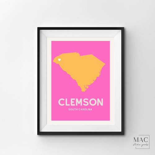 Clemson Aura Print digital Download - Etsy