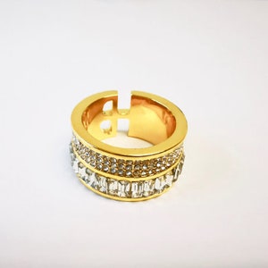 Henri Bendel New York HB Logo Ring Gold Tone Size 6 Vintage - Etsy