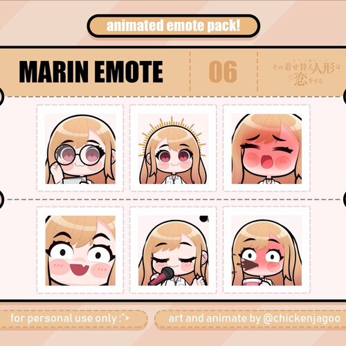 Anya Animated Emotes Pack 06 Emot Twitch - Etsy