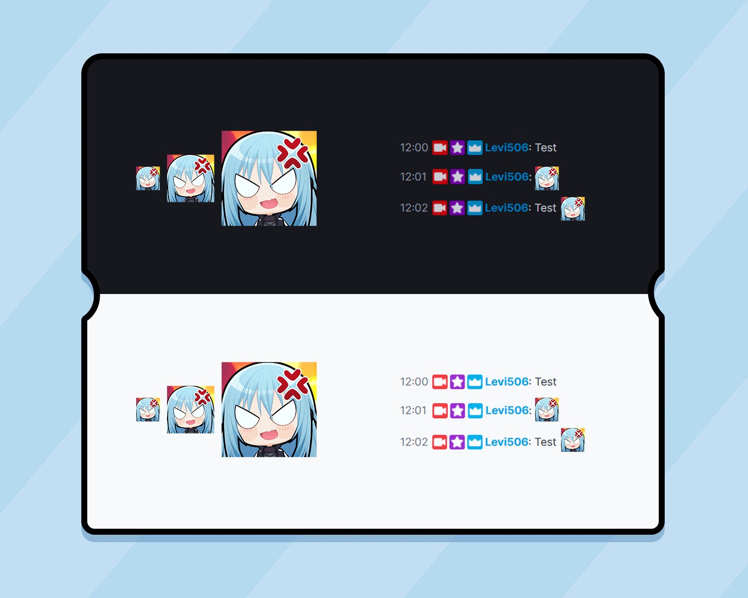 Rimuru Animated Emotes Pack 07 Emot Twitch - Etsy