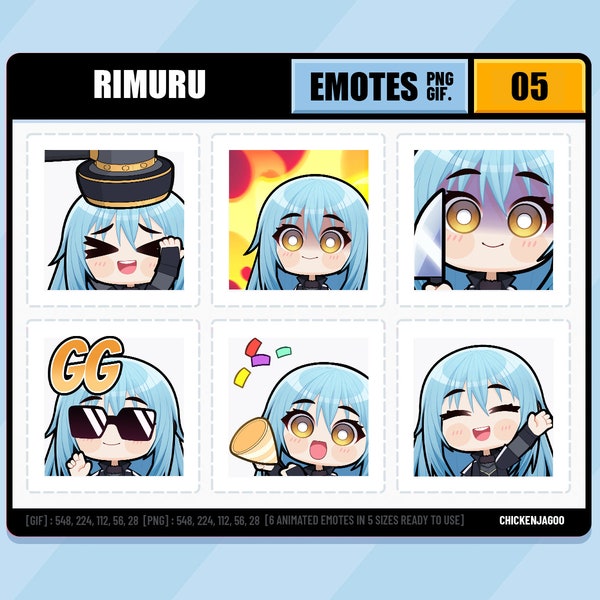 Rimuru Tempest Emotes - Etsy