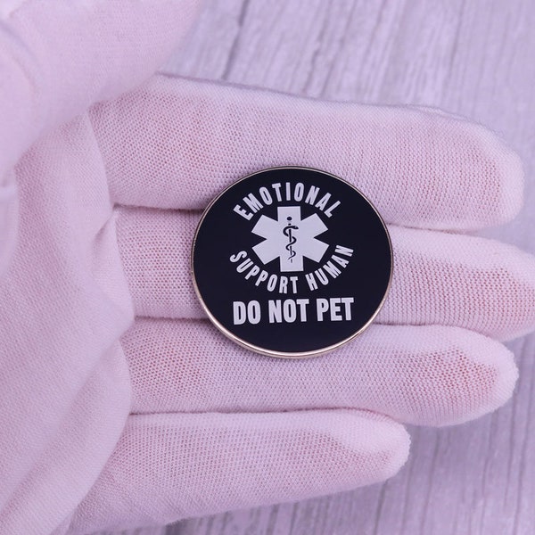 Emotional Support Human Pin - Etsy