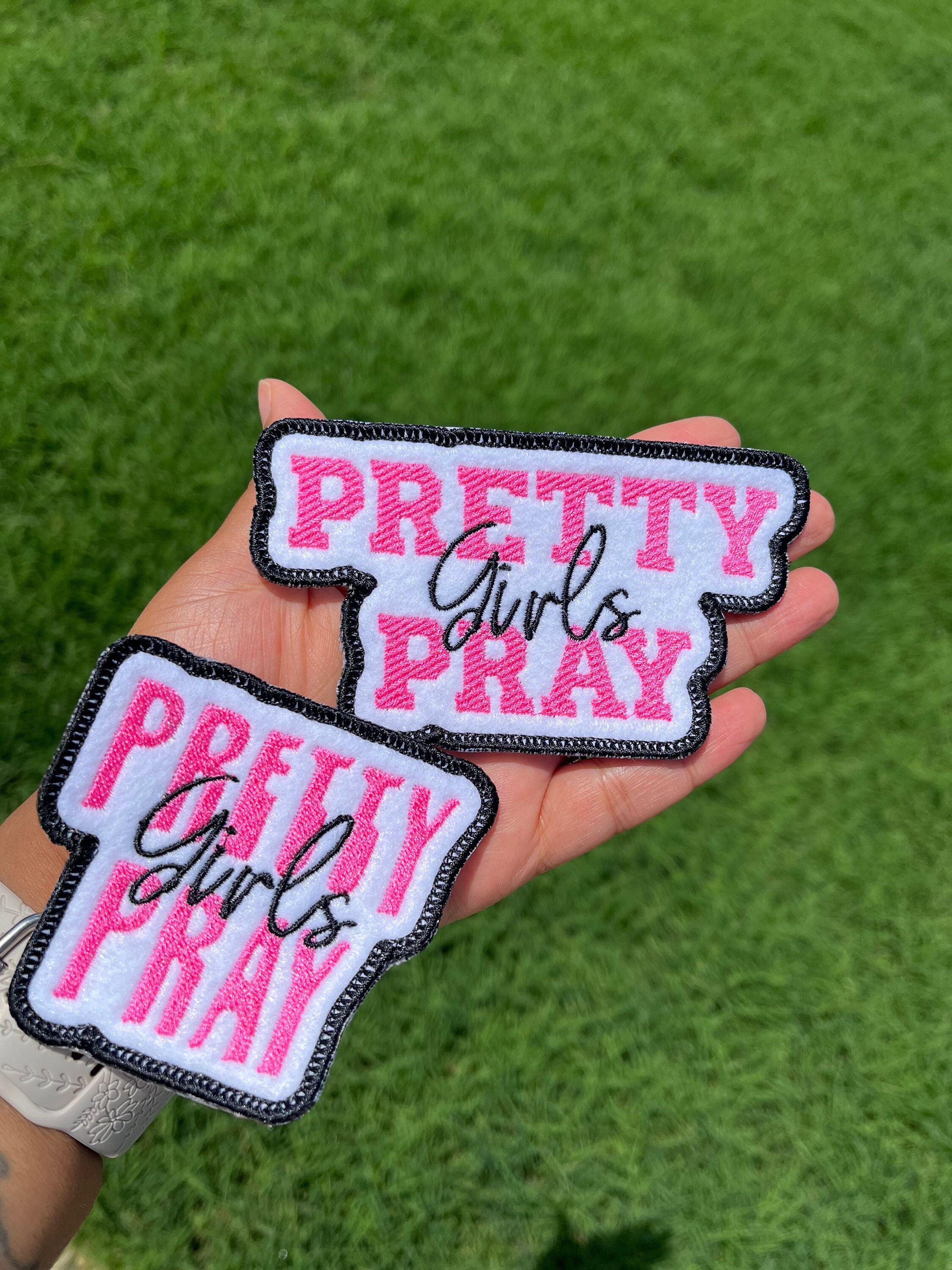 Pretty Girls Pray Iron-on Patches - Etsy